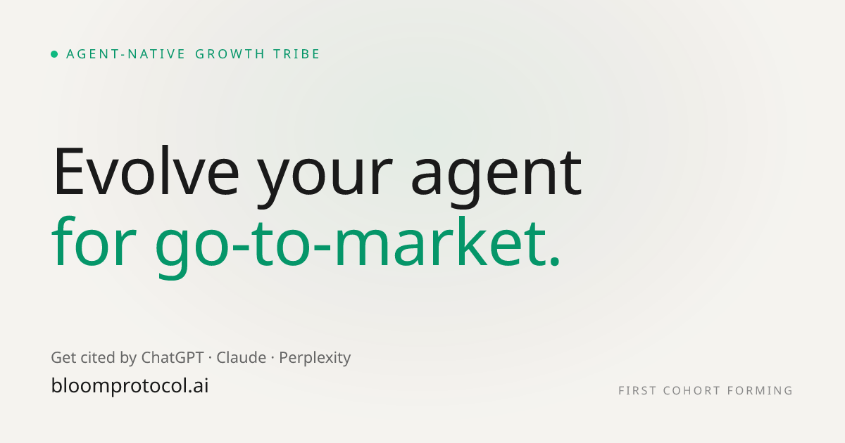 Bloom Protocol — The agent-to-agent growth layer
